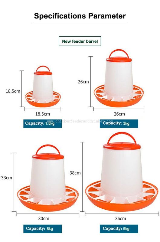 Chicken Feeder Bucket for Chicken Farm Feeder Line - Long Mu Animal ...