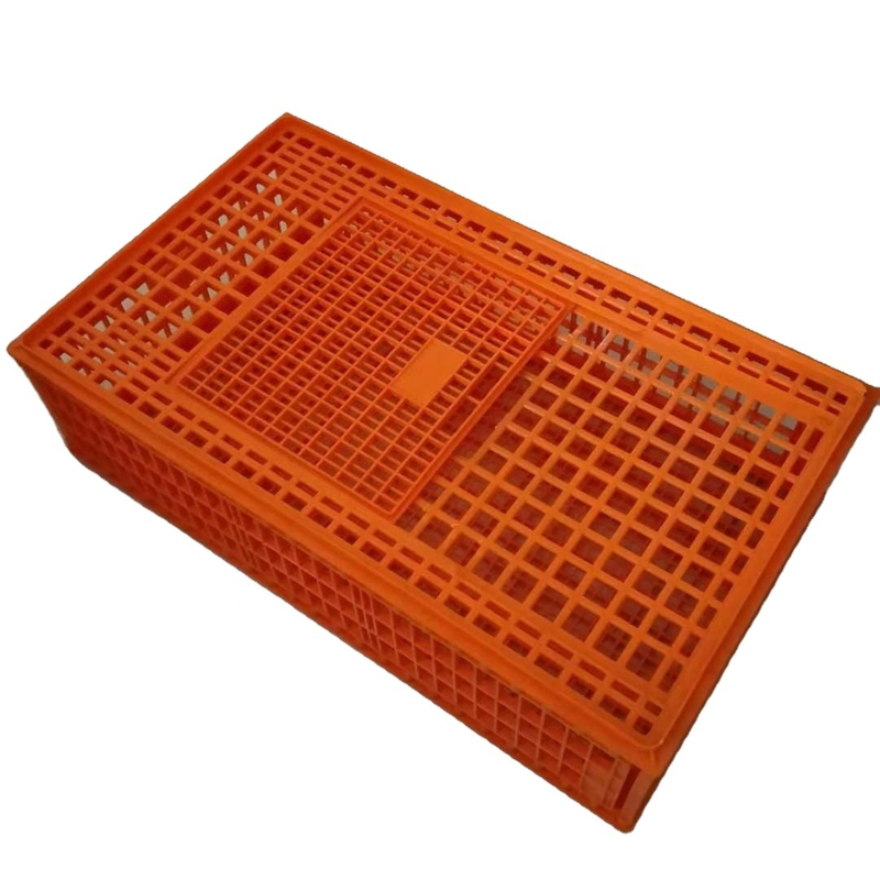 Live Chicken Transport Cage Poultry Turnover Box Plastic Foldable ...